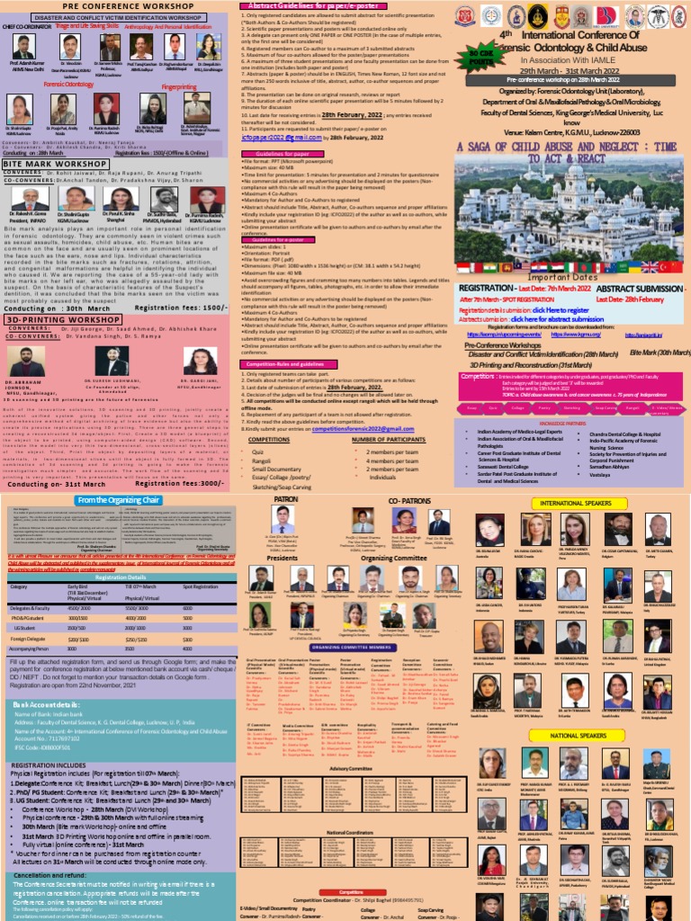 Conference Brochure | PDF | 3 D Computer Graphics | Forensic Science