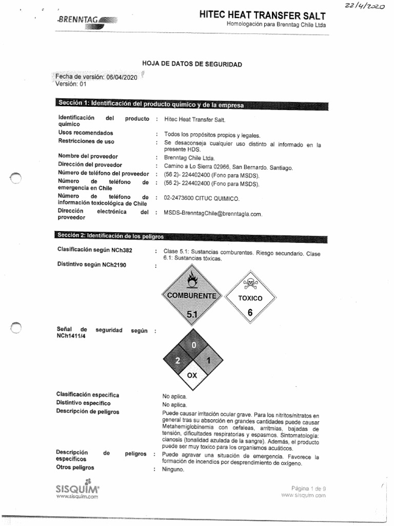 3-Hitec Heat Transfer Salt | PDF