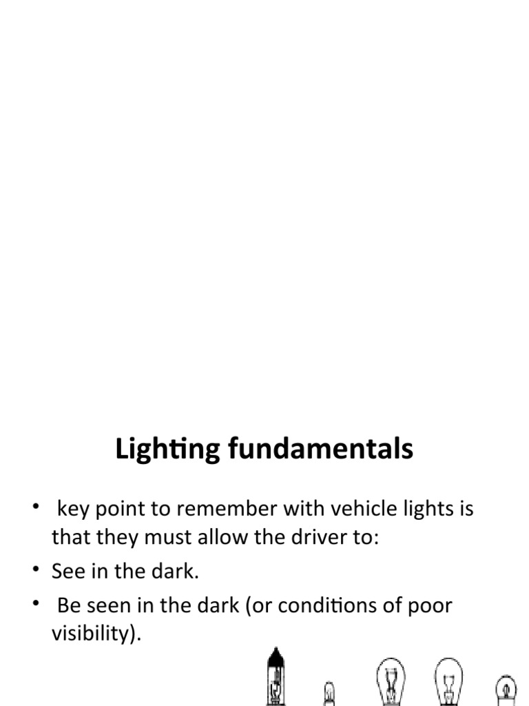 Lighting Fundamentals | PDF | Incandescent Light Bulb | Airbag