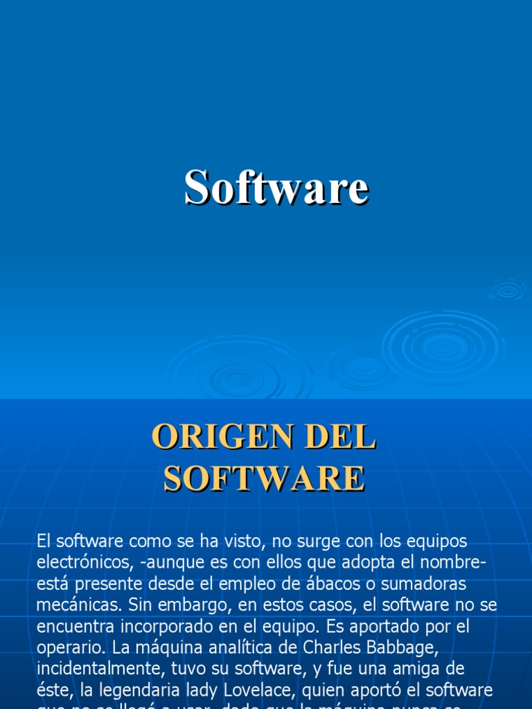 Software Definición Clasificación | PDF | Programa de computadora ...