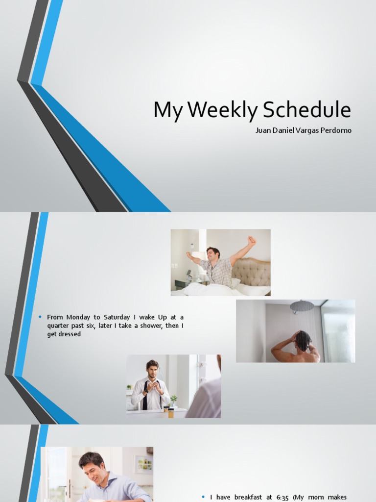 My Weekly Schedule | PDF