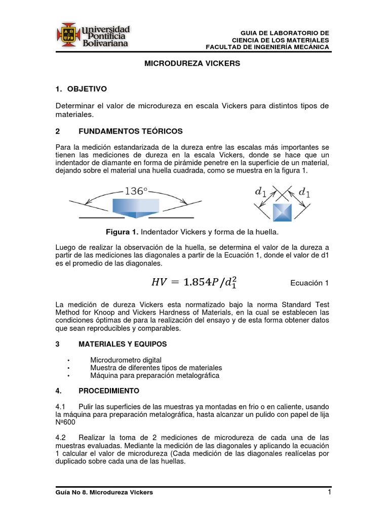 Dureza Vickers | PDF