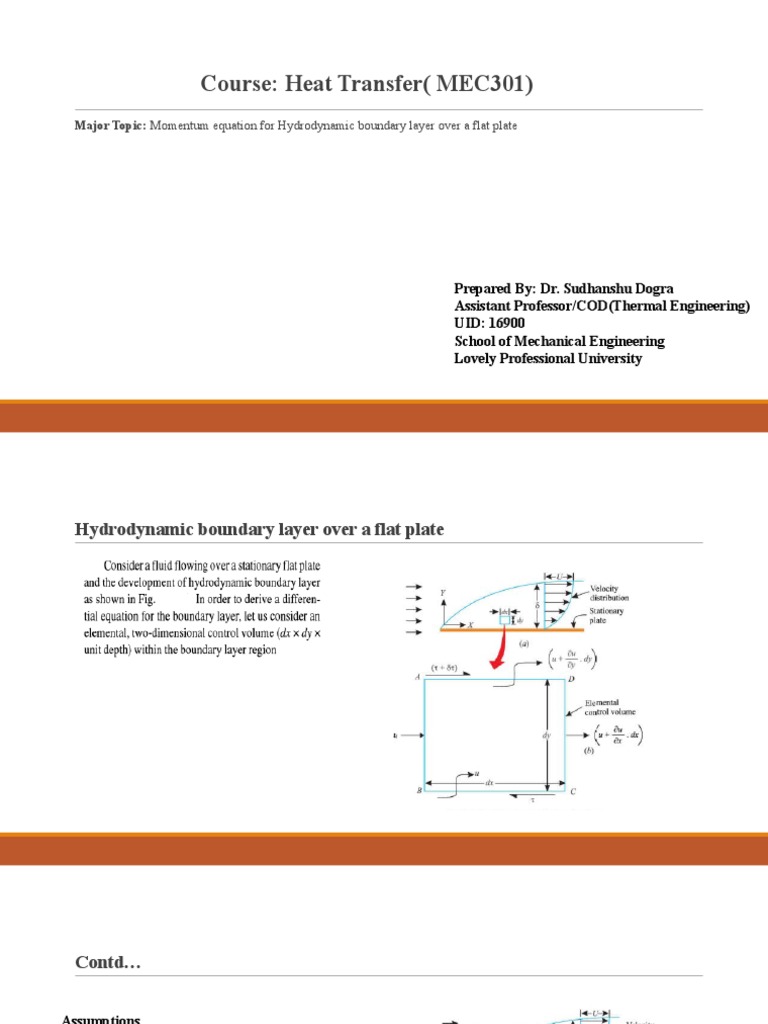 Hydrodynamic Boundary Layer | PDF