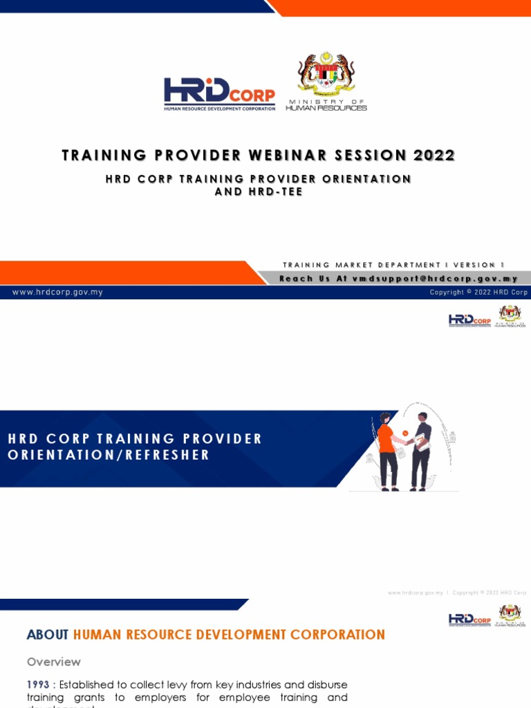 HRD Corp Training Provider Guide 2022 | PDF | Educational Technology ...