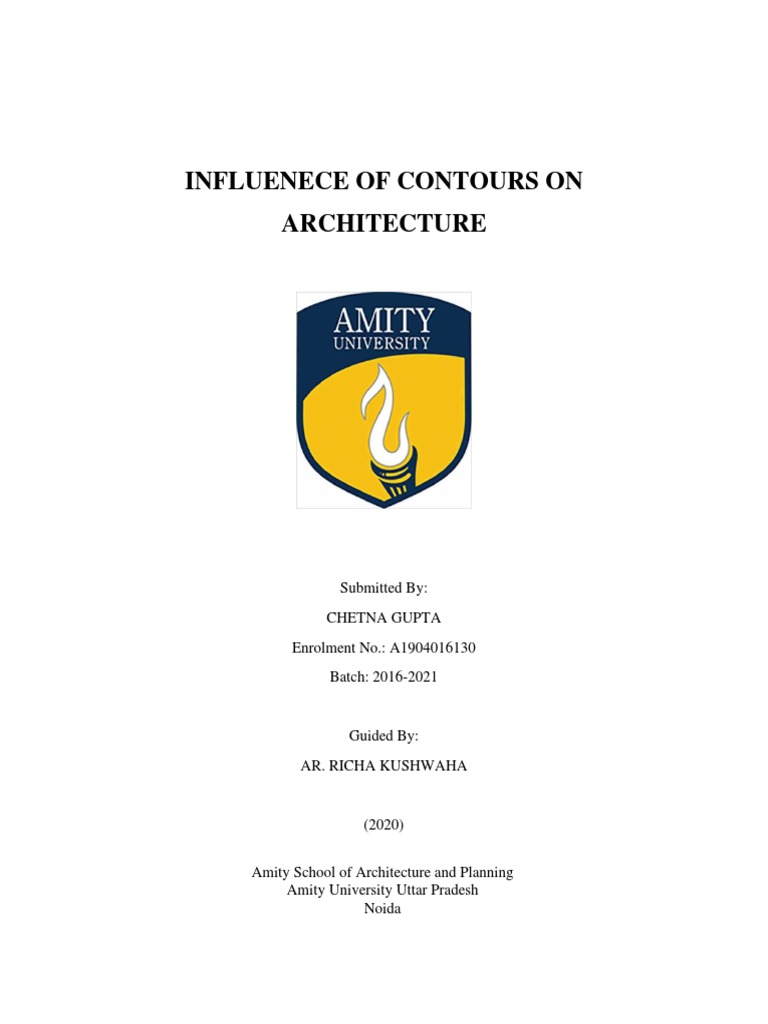 Contours' Impact on Architectural Design | PDF | Contour Line | Topography