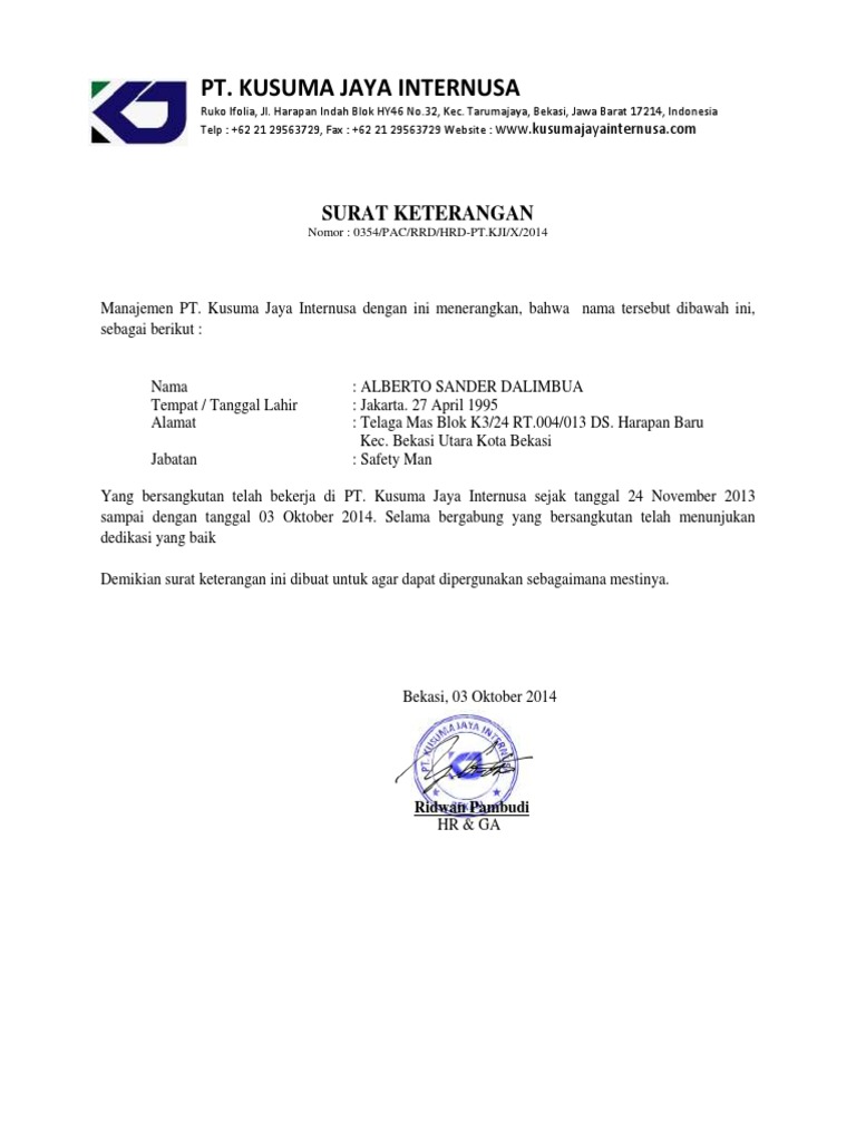 Kusuma Jaya Internusa | PDF