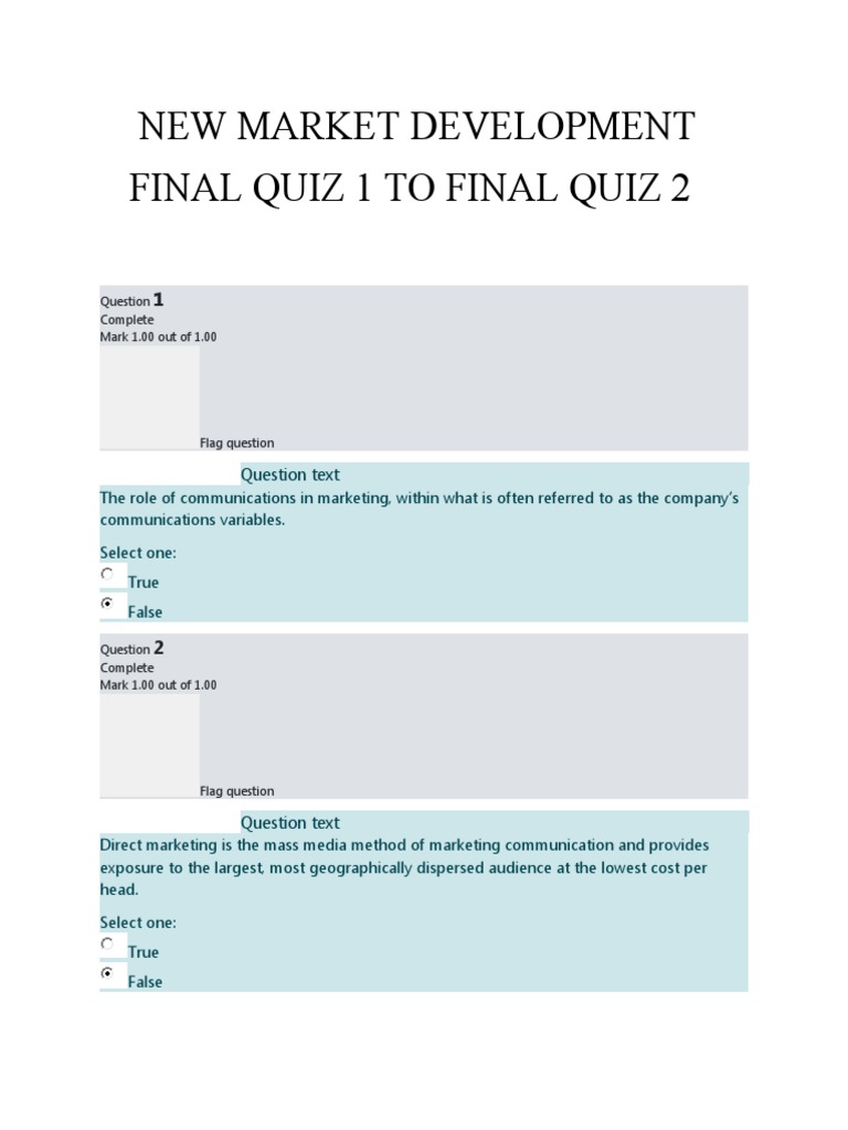 New Market Development FQ1-FQ2 | PDF | Marketing | Marketing Communications