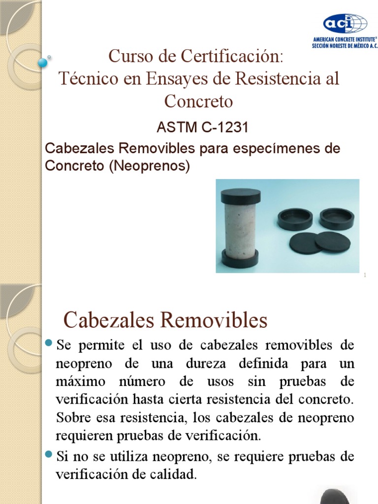 Cabezales Removibles ASTM C-1231 | PDF