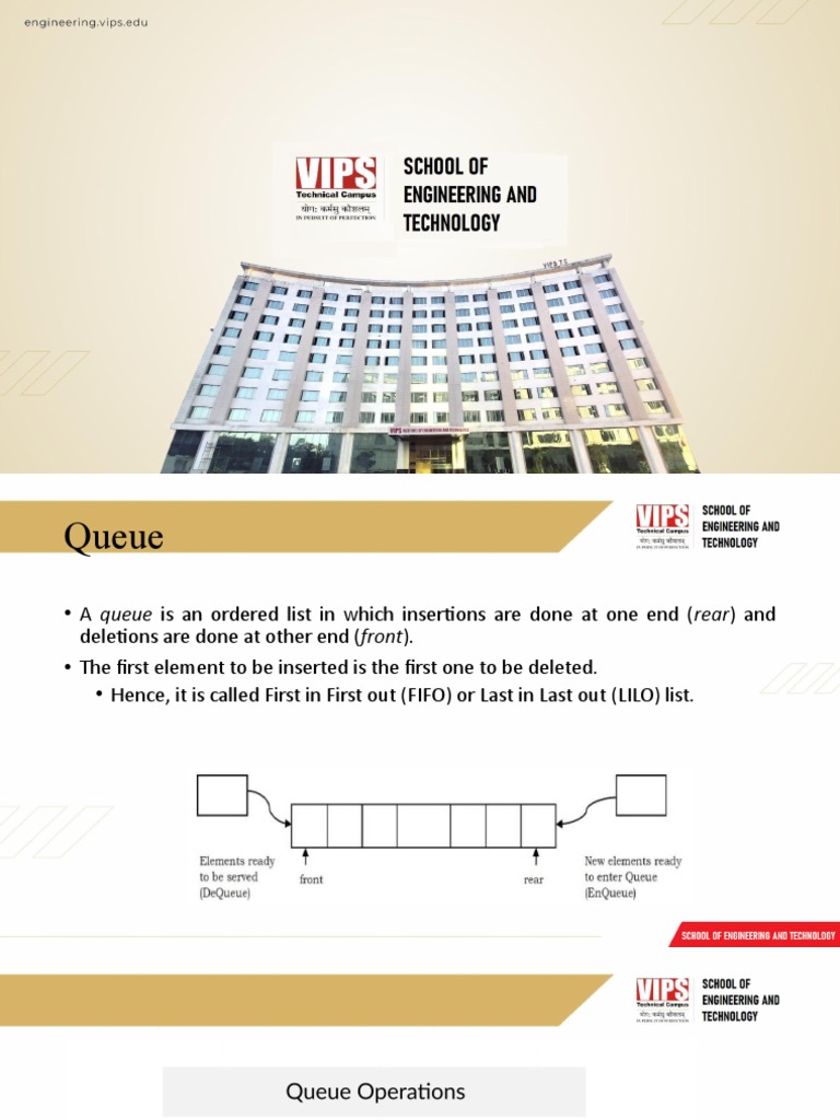 Queue | PDF | Queue (Abstract Data Type) | Programming Paradigms