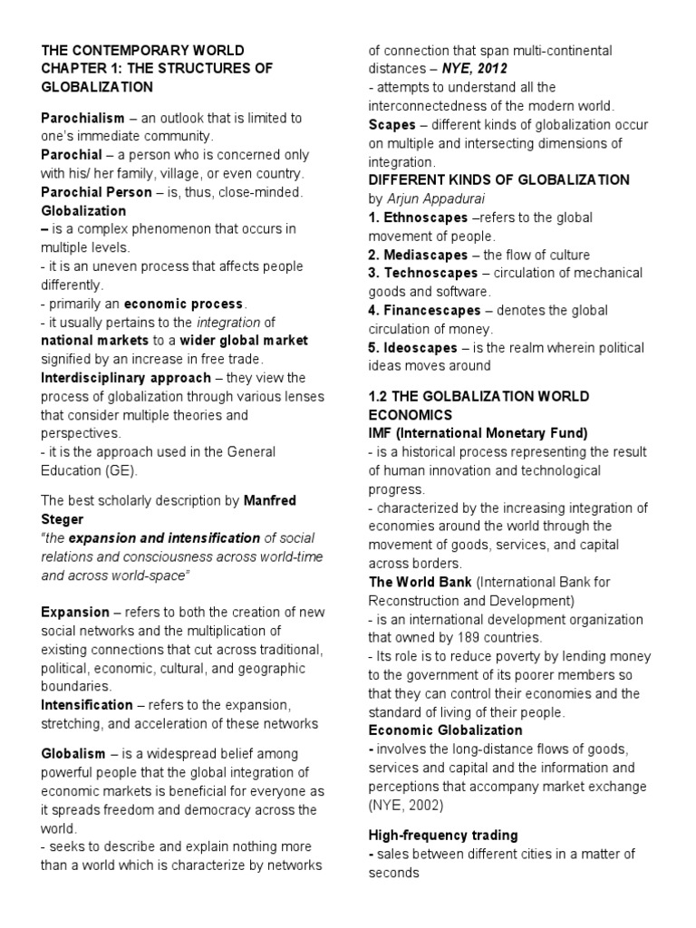 GE 3 - Reviewer THE CONTEMPORARY WORLD | PDF | Communist International ...