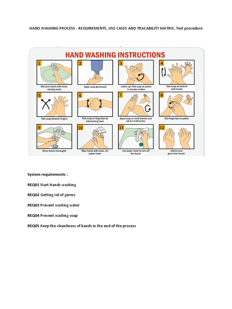 Hand Washing Process-Testing | PDF | Hand Washing | Hygiene