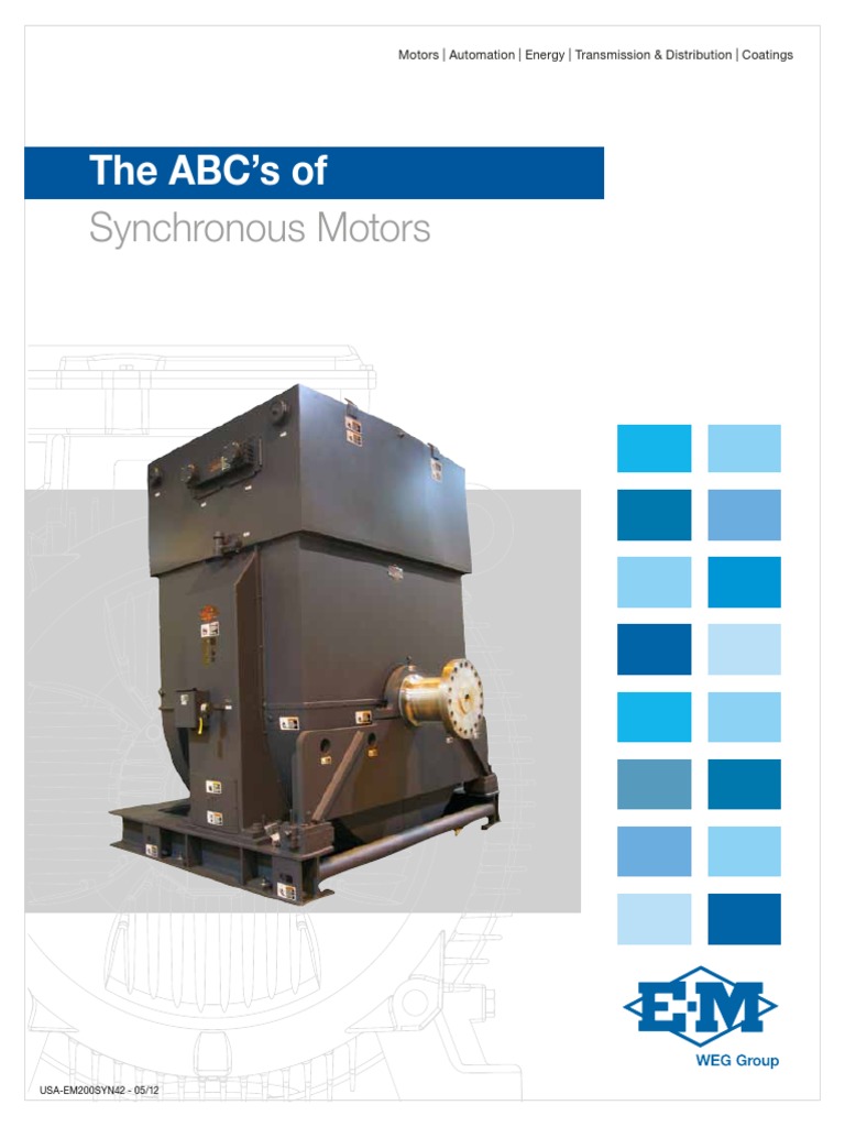 WEG The Abcs of Synchronous Motors Usaem200syn42 Brochure English | PDF ...