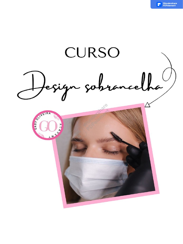 Curso De Designer De Sobrancelhas Copiar Pdf Pele Anatomia