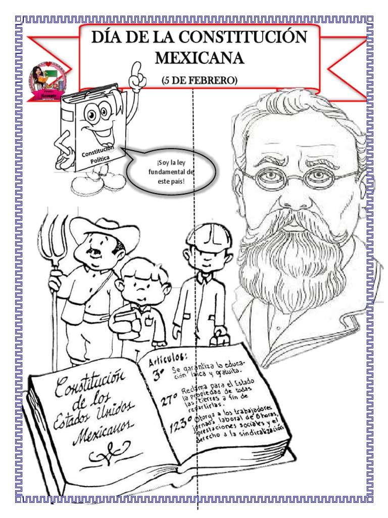Lapboook Día de La Constitución de 1917-Profa Kempis | PDF | Constitución | México