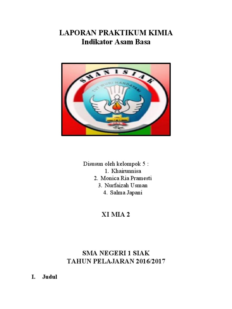 Laporan Praktikum Kimia Salma Asam Basa | PDF