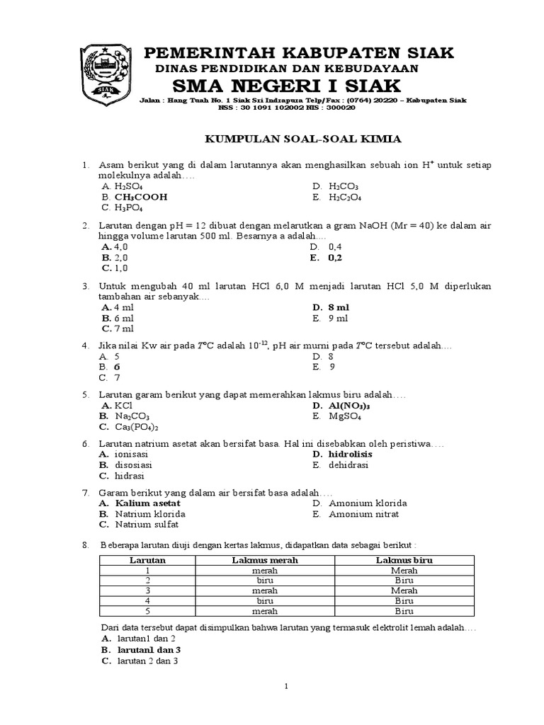 Kumpulan Soal Soal | PDF