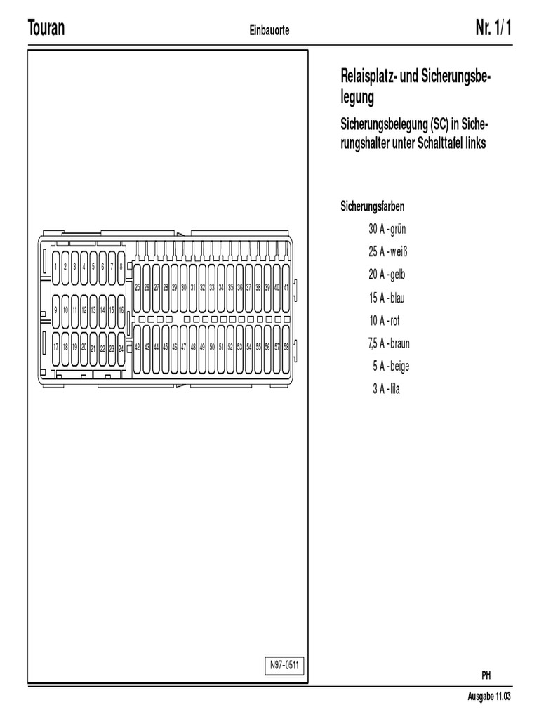 Vw Touran Sicherungsbelegung Pdf