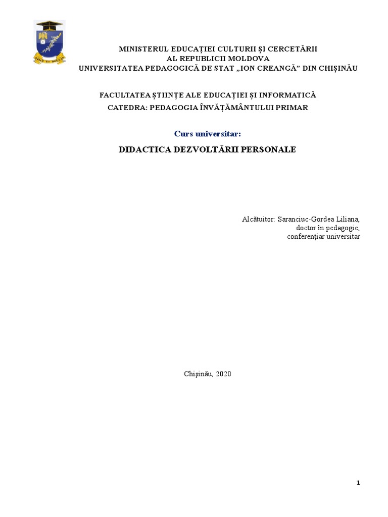 Suport DDP An - II 2021 | PDF