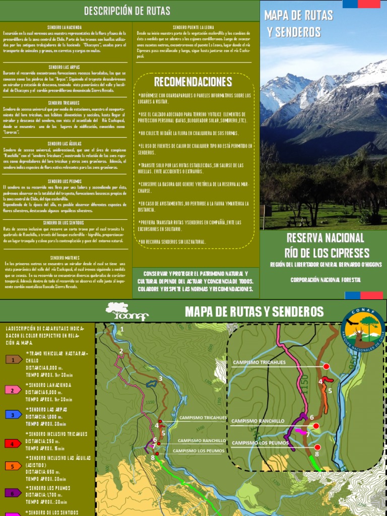 Rutas y Senderos en Río Los Cipreses | PDF | Sendero | Ecología de sistemas
