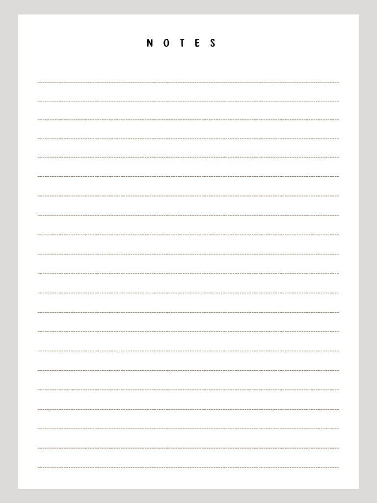 Simple A4 Memo Lined Paper | PDF
