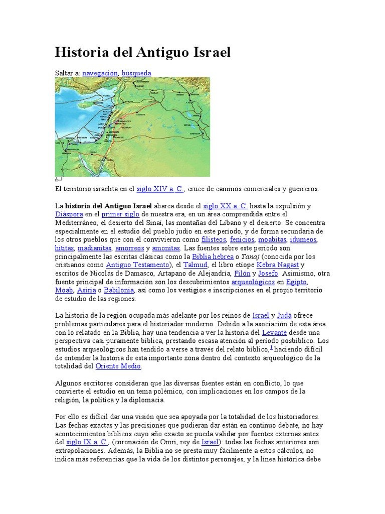 Historia Del Antiguo Israel | PDF | David | Canaán