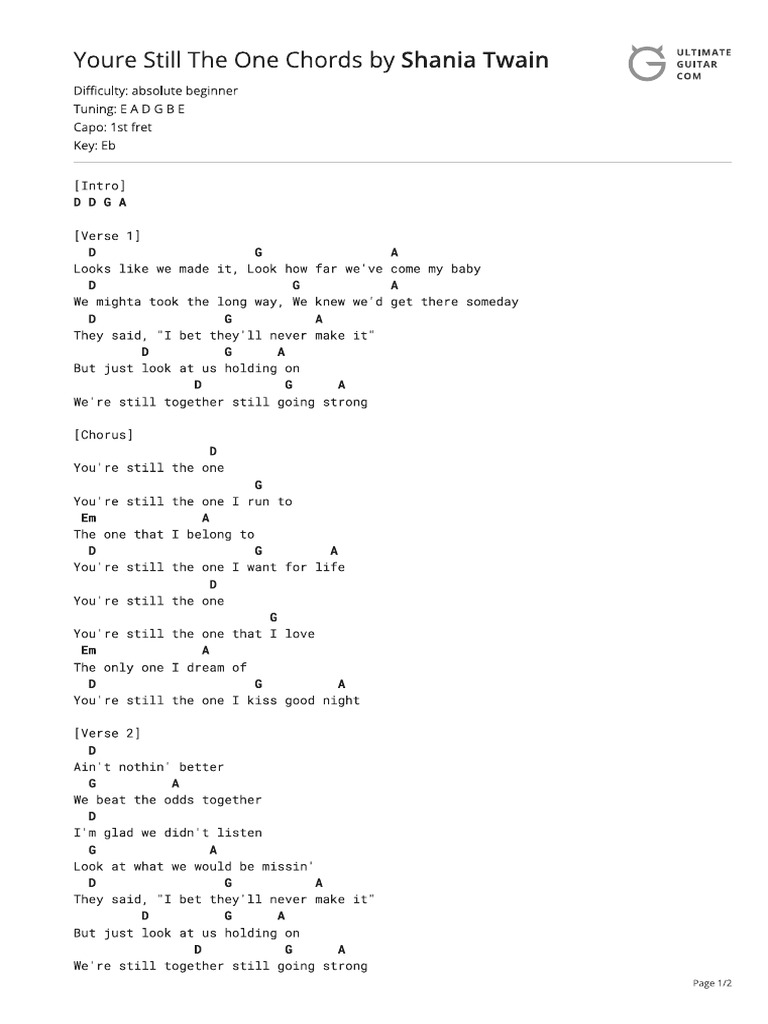 18-Youre Still The One | PDF
