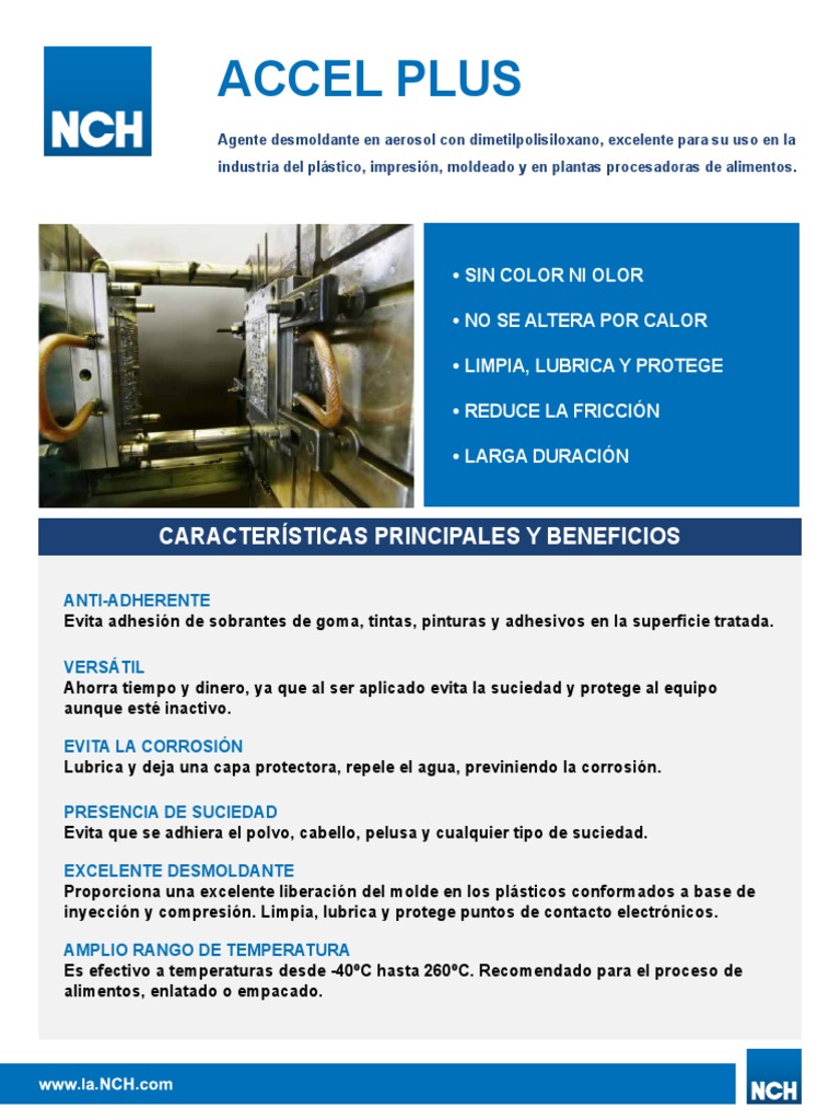 NCH - Lub - MX - A031 - Accel Plus - 2017 | PDF | El plastico | Química ...