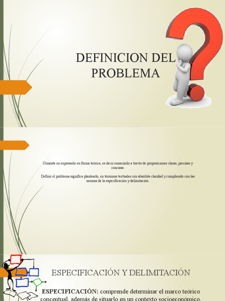 DEFINICION DEL PROBLEMA Presentacion 6 | PDF | Teoría | Paradigma