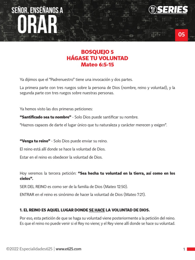 Serie Enseñanos A Orar 5 | PDF