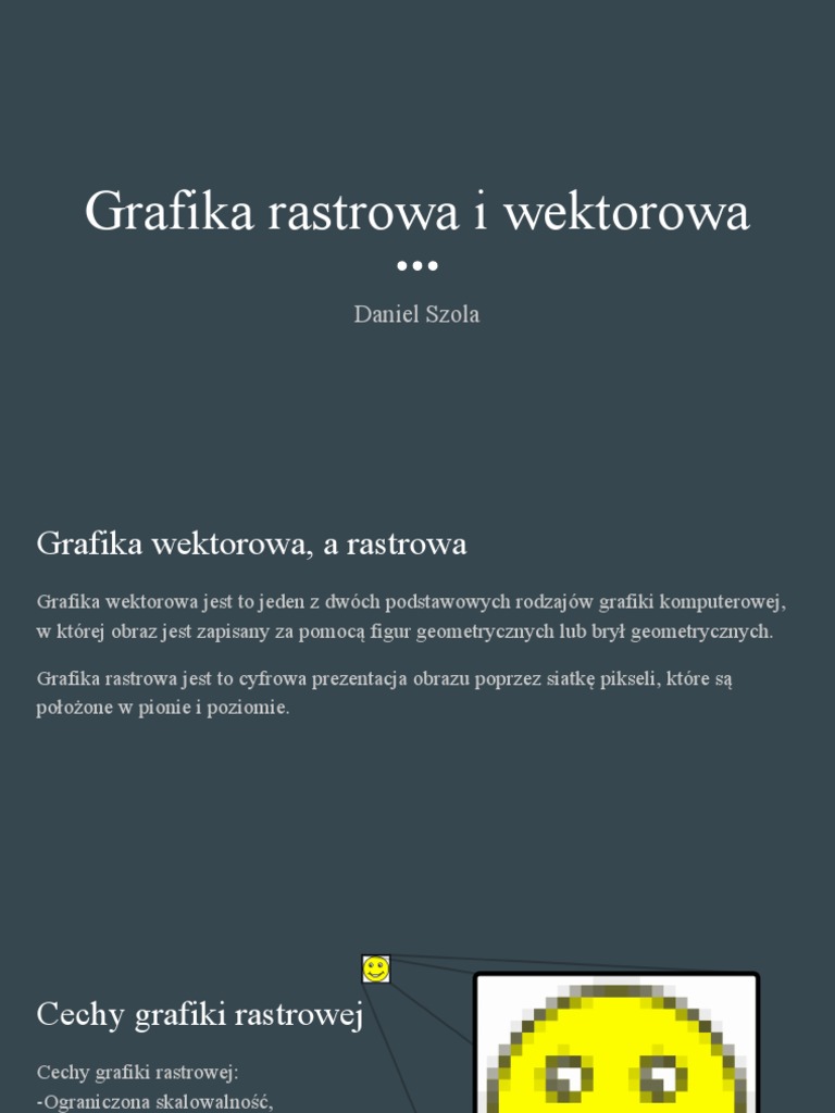 Grafika Rastrowa I Wektorowa | PDF