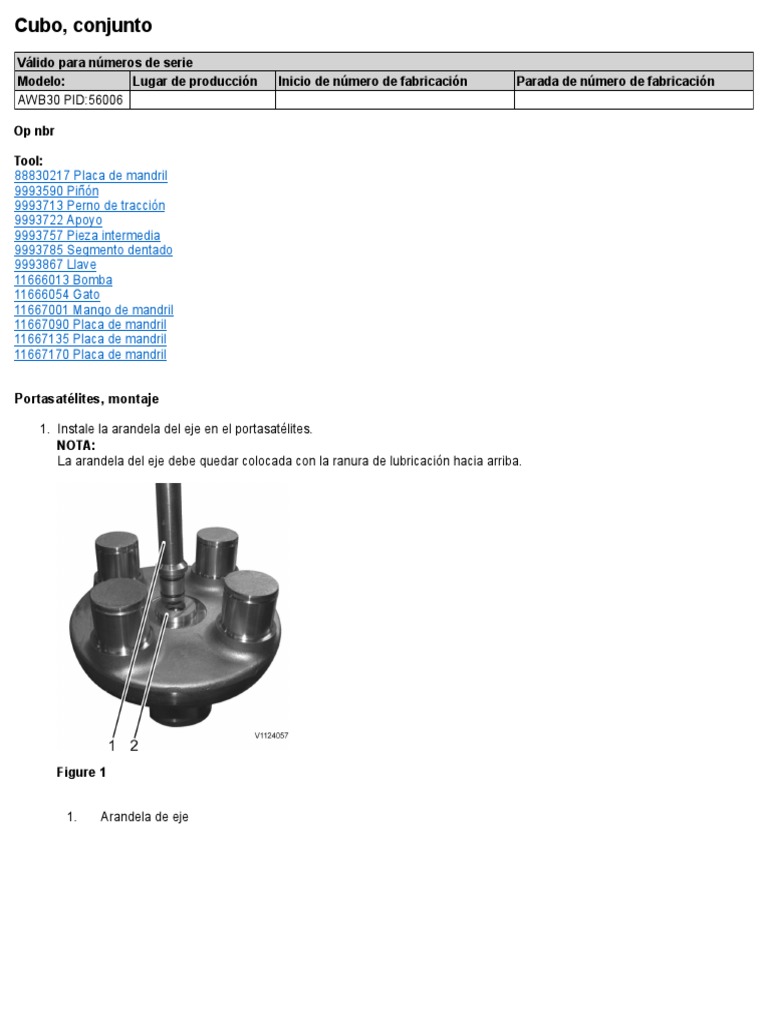 Engranaje Reductor de Cubo, Armado. | PDF | Rodamiento (Mecánico ...