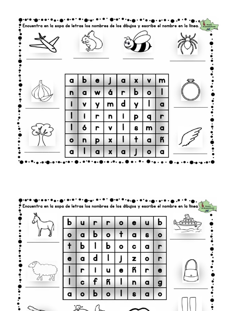 Sopa de Letras Del Abc | PDF