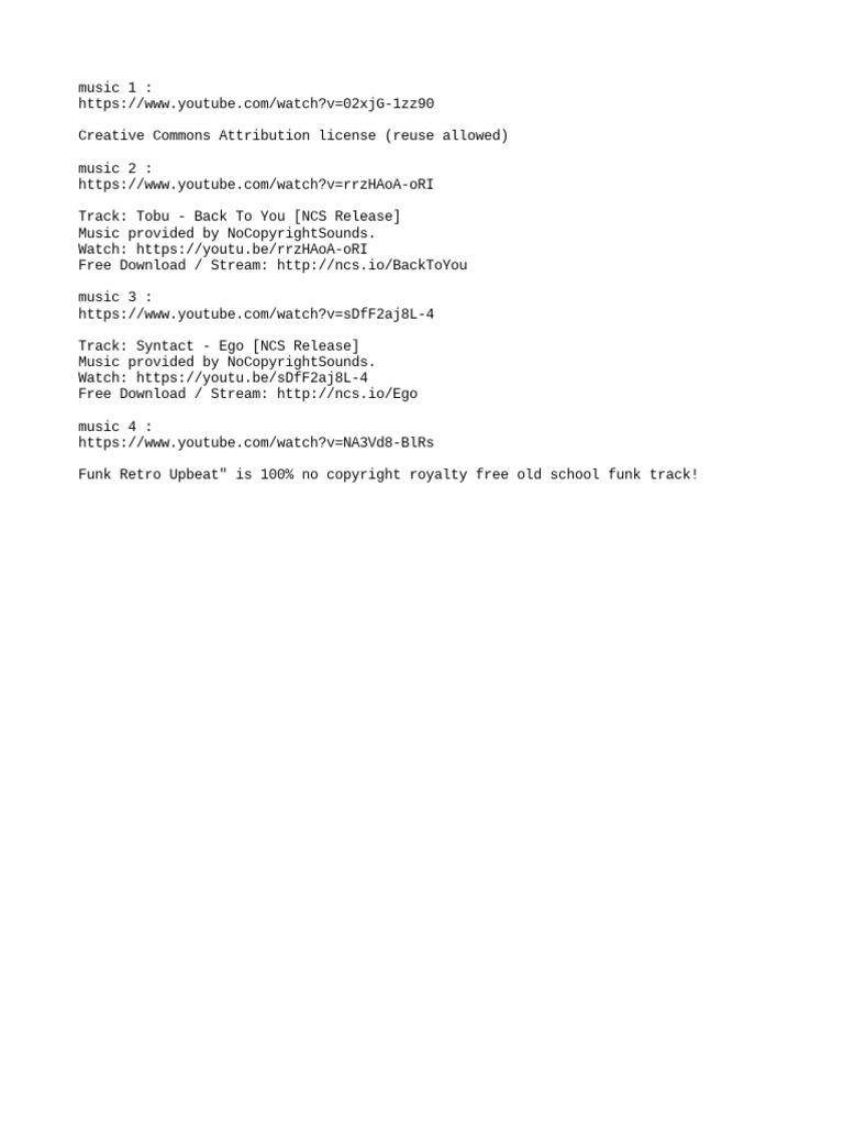 Music License in The Caption | PDF