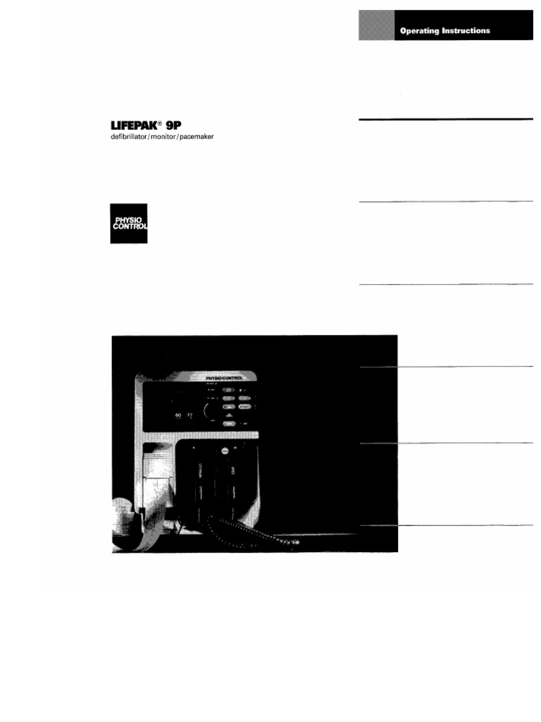 Desfibrilador - Physio Control Lifepak 9 - Manual Do Usu+Írio | PDF