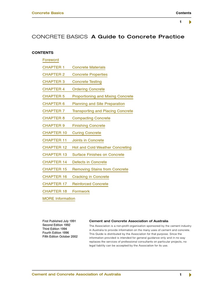 A Guide To Concretre Practice | PDF | Concrete | Cement