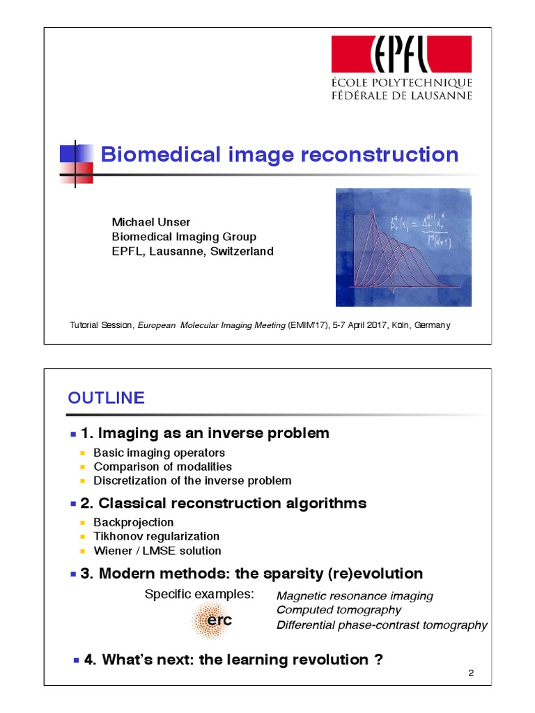 2017 Unser (Slides) Biomedical Image Reconstruction | PDF | Inverse ...