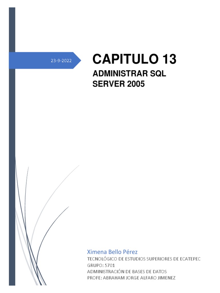 Guía de Administración SQL Server 2005 | PDF | Servidor SQL de Microsoft | Bases de datos