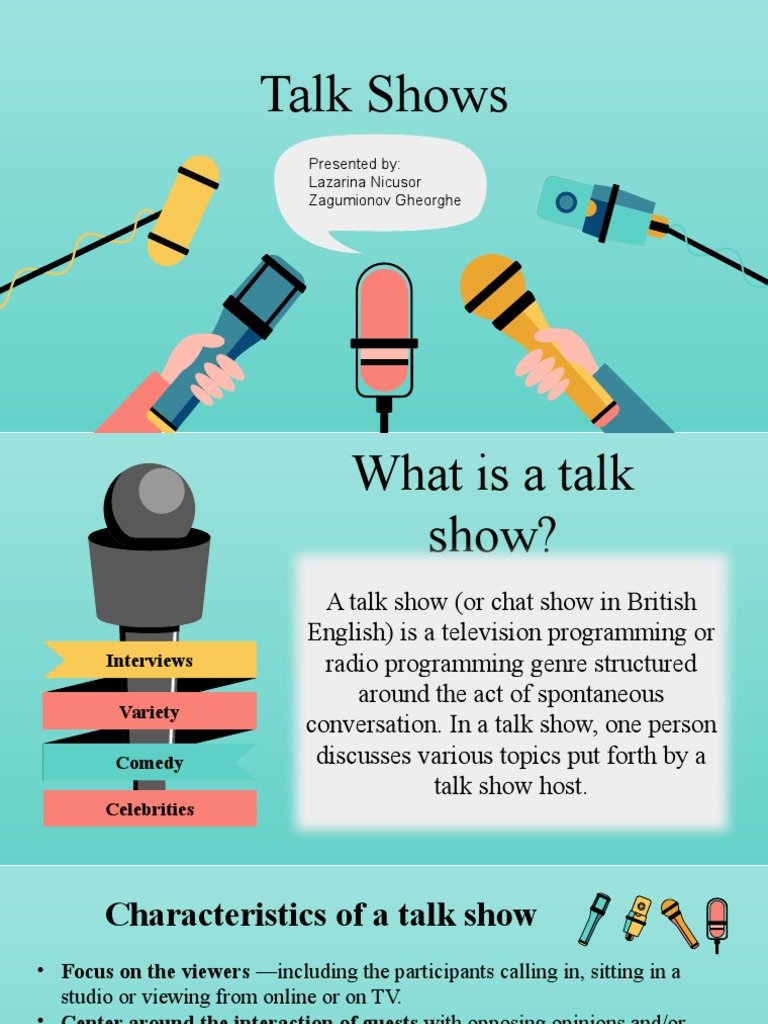 Proiect Engleza TALK SHOWS | PDF | Entertainment | Communication