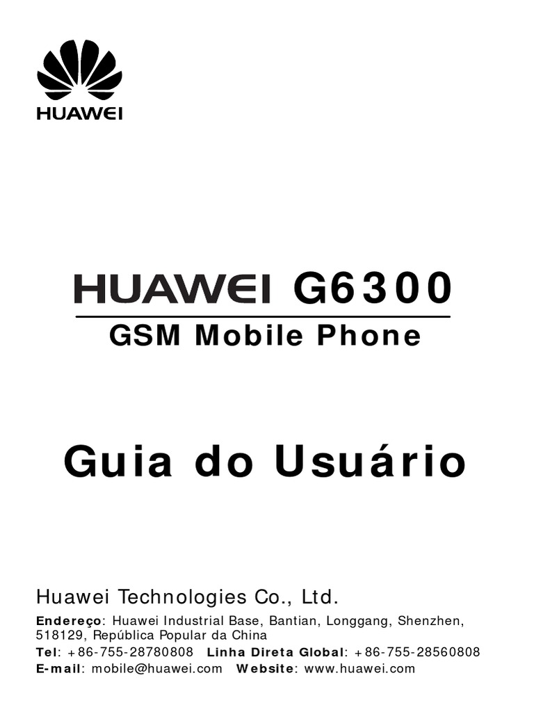 5924 Celular GSM Huawei g6300 Silver Gray 900 1800 | PDF | Bluetooth ...