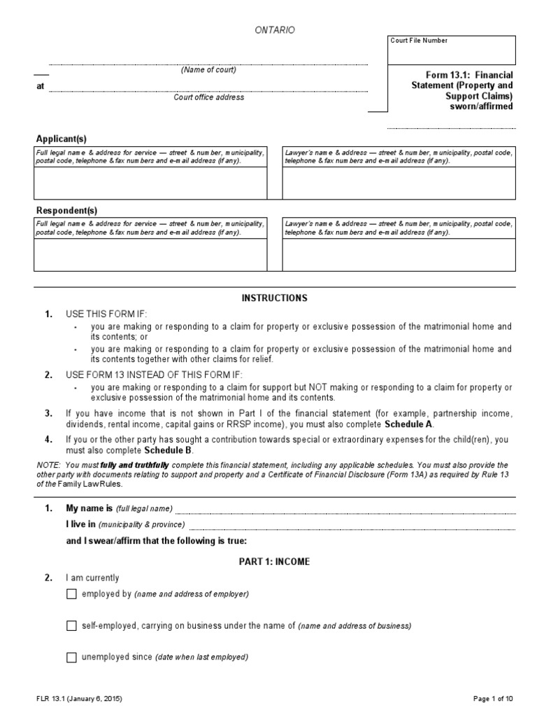 Form 13.1 - Financial Statement | PDF | Valuation (Finance ...