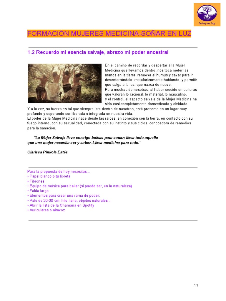 Modulo 1.2 Chamana | PDF | Mujer | Psique (psicología)