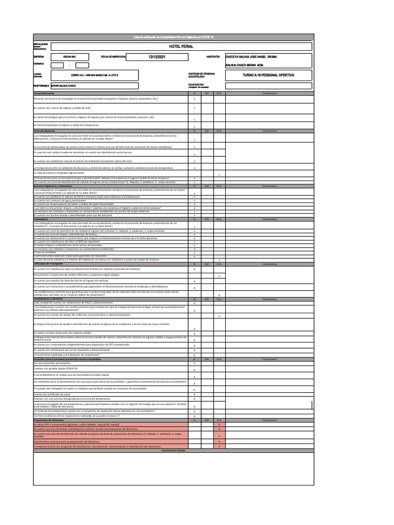 Acuart - 50 - (12-12-2021) .. Ferial | PDF | Hotel | Higiene
