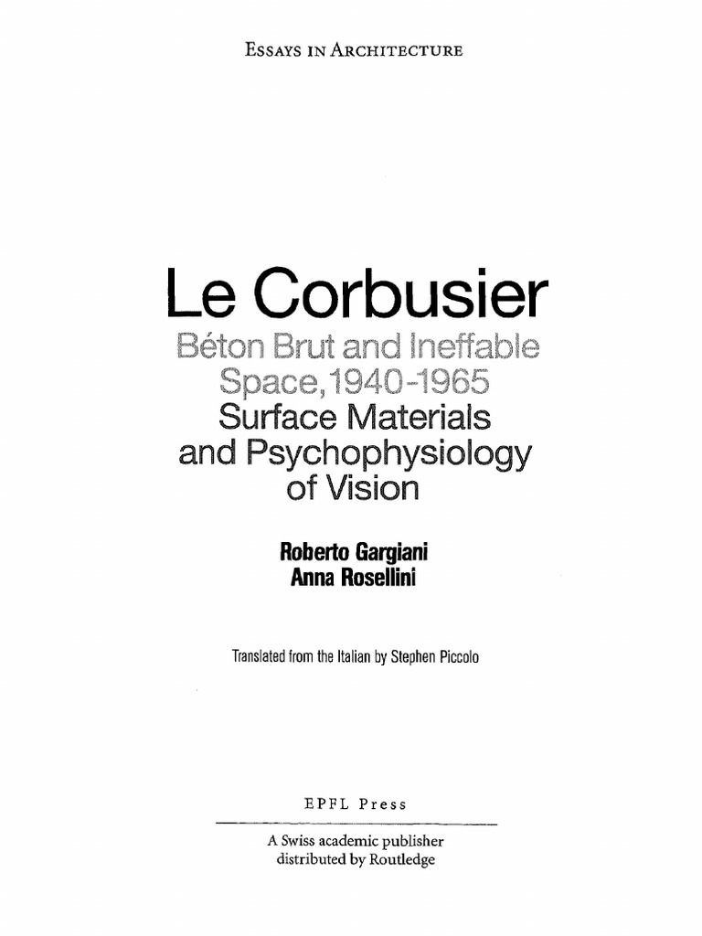 Beton, Brut and Ineffable Space | PDF | Concrete | Civil Engineering