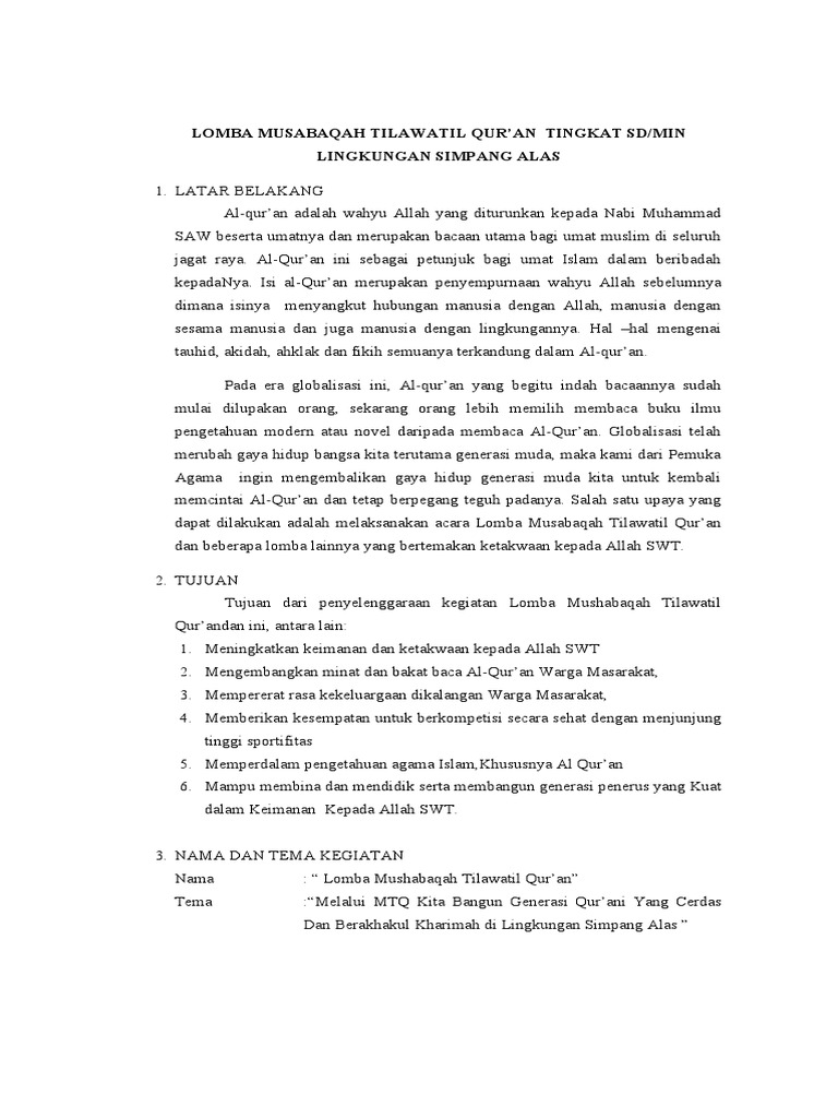 Full Proposal MTQ | PDF