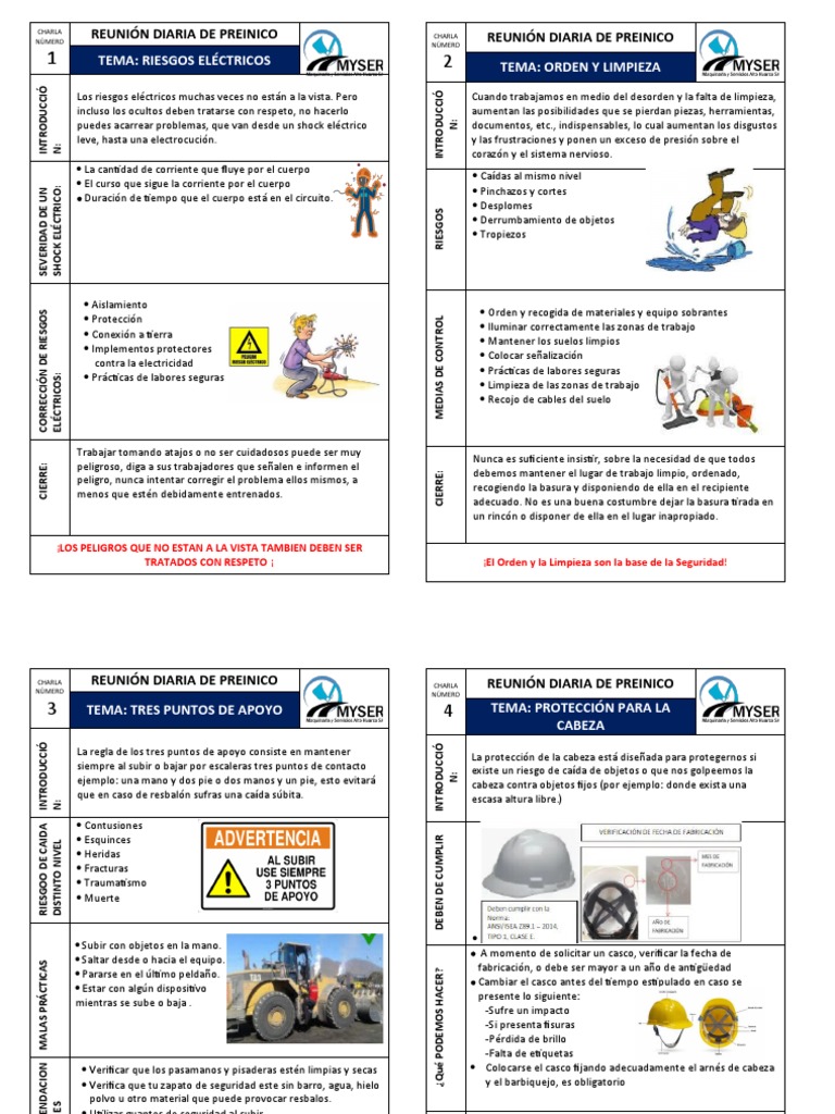 Charlas de Seguridad | PDF