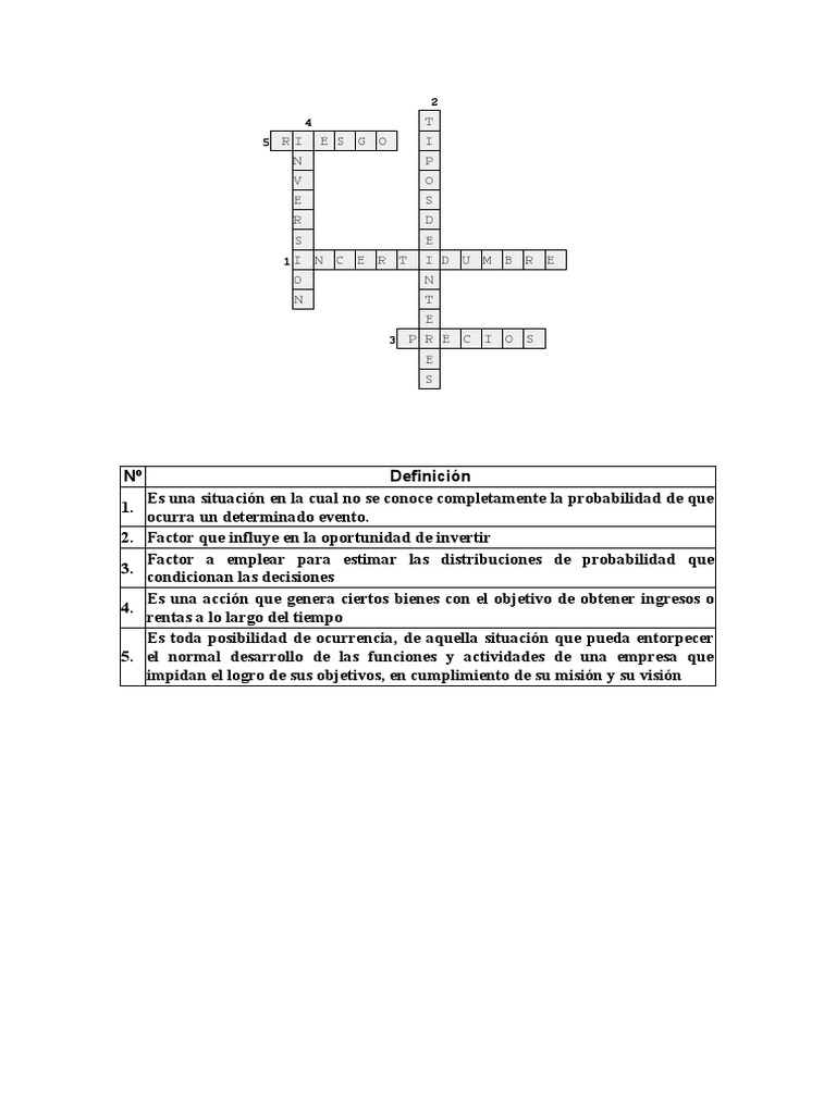 Crucigrama Resuelto | PDF Crucigrama Resuelto | PDF