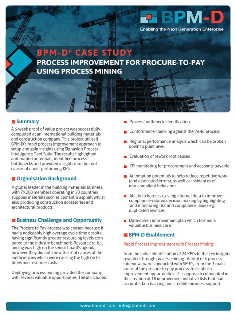 049 Process Improvement For Procure To Pay Using Process Mining | PDF | Accounts Payable ...