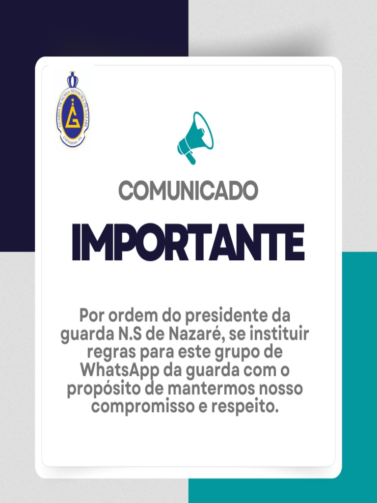 Regras do Grupo WhatsApp da Guarda | PDF