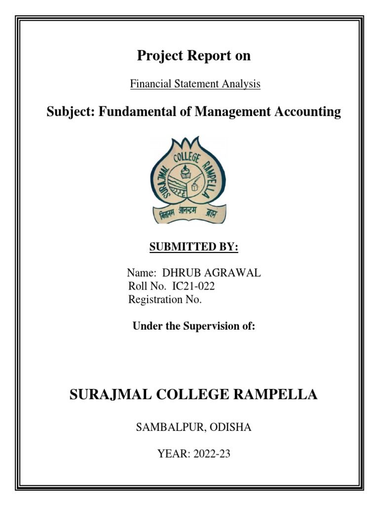 FMA Project | PDF | Income Statement | Expense