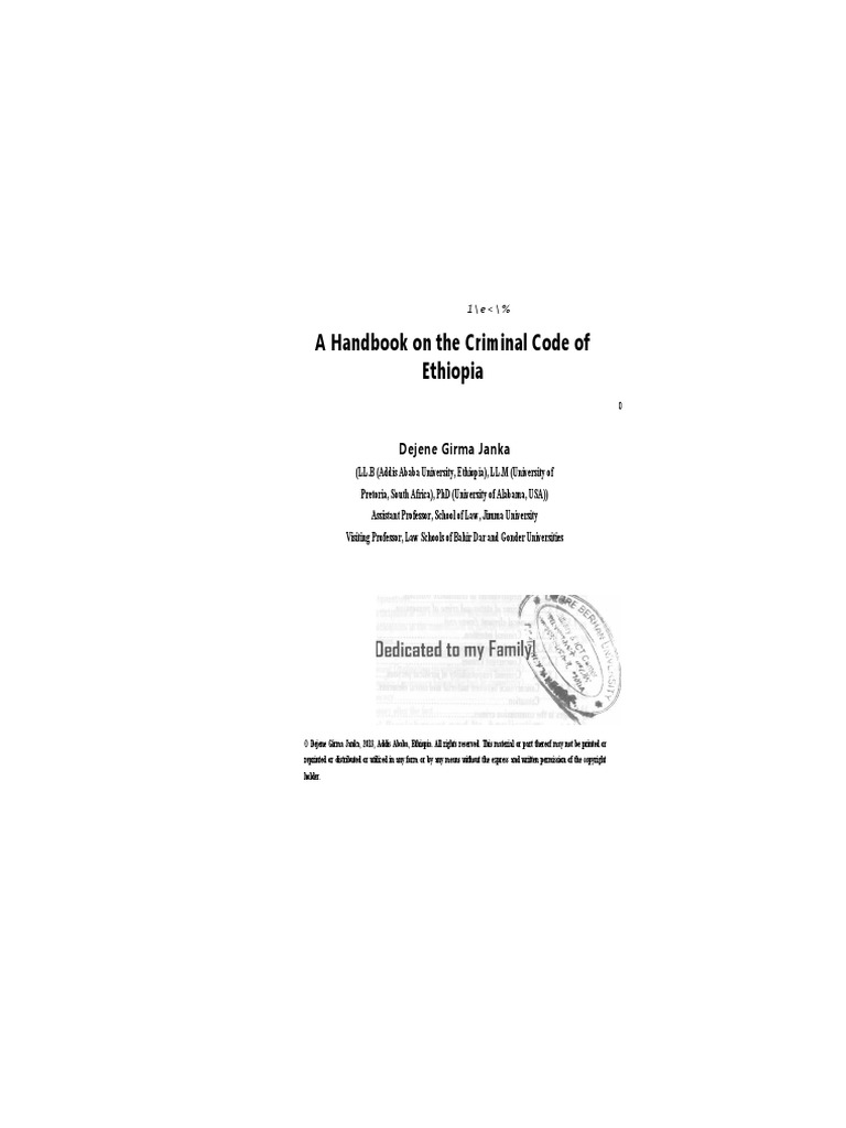 A Handbook On The Criminal Code | PDF